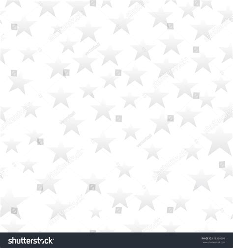 Abstract White Star Background White Seamless Stock Vector Royalty
