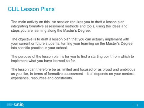 Clil Lesson Plans Ppt