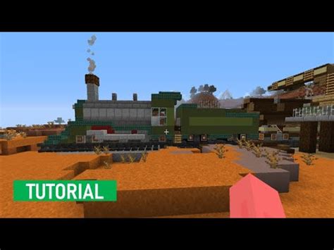 How To Build A Steam Train In Minecraft Tutorial Youtube