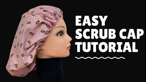 How To Sew Easy Scrub Cap Tutorialboufant Stylesimple 3 Steps Beginner