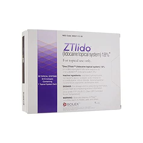 Ztlido Lidocaine Uses Dosage Side Effects