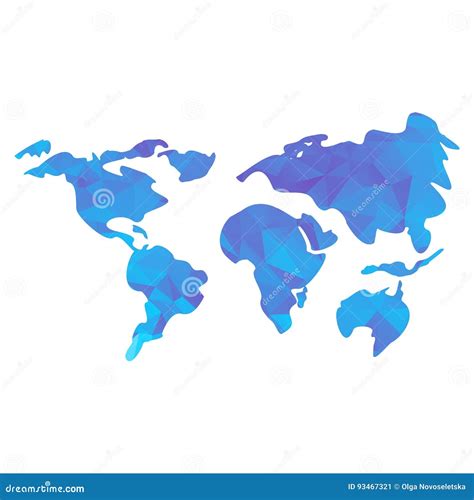 Triangle World Map Stock Illustration Illustration Of Backdrop 93467321