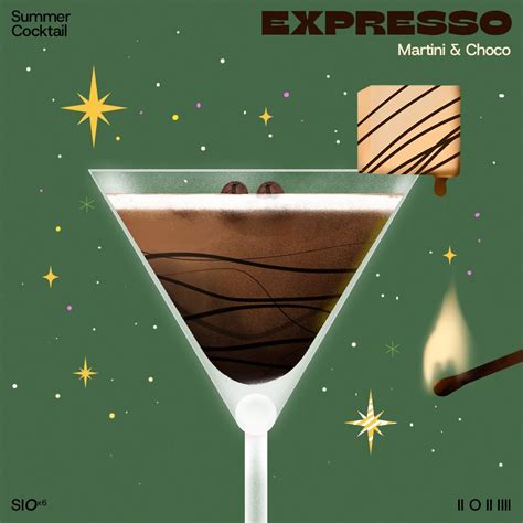 Shiyao Wang On Instagram Summer Cocktail Expresso Choco In 2025 Illustration Design