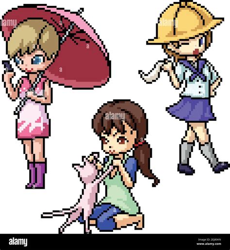 Chibi Girl Cut Out Stock Images And Pictures Alamy