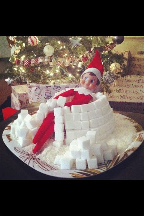 Elf On The Shelf Sugar Cube Snow Fort Elf On The Shelf Christmas