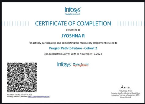 Infosysspringboard Learningjourney Skilldevelopment Jyoshna