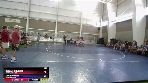 120 Lbs Placement Matches 8 Team Elijah Collick Maryland Vs Collin Hire Montana