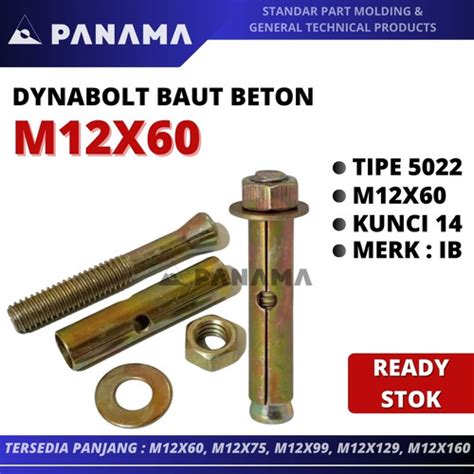 Jual Dynabolt M12 X 60 Mm Dinabolt Baut Beton M12x60 Mm Jakarta Pusat