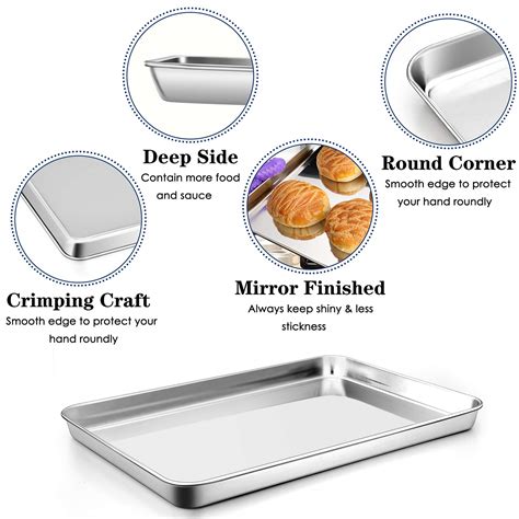 Large Baking Sheet Stainless Steel Cookie Sheet Baking