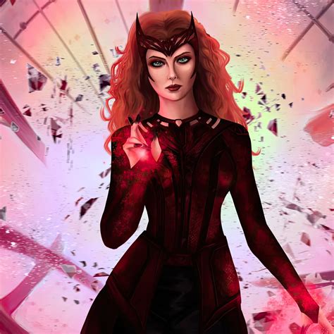 2932x2932 Scarlet Witch Power Resolve Ipad Pro Retina Display Hd 4k