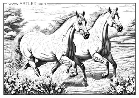 12 Best Horses Coloring Pages Free Printable Artlex