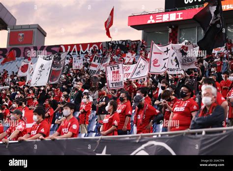 Saitama Japan 20th June 2021 Urawa Reds Fans Footballsoccer 2021