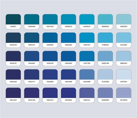 Download Blue Color Palette With Hex For Free Blue Colour Palette