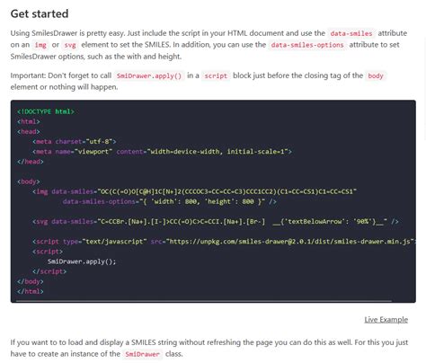 Github Reymond Groupsmilesdrawer A Small Highly Performant Javascript Component For Parsing