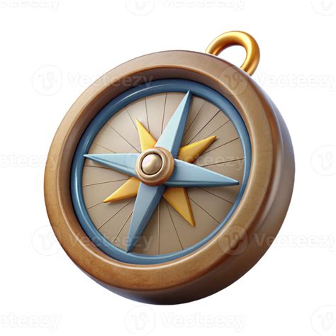 Serene Creative Vintage Compass Navigation Tool Cutout Element High