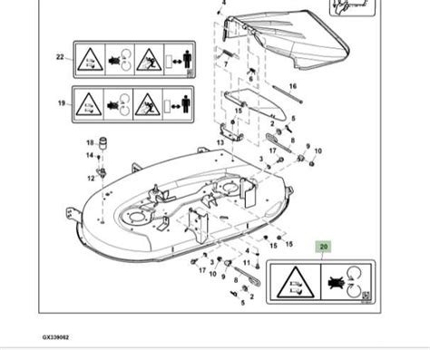 Explore The Parts Diagram For The John Deere Lx255 42c Mower Deck