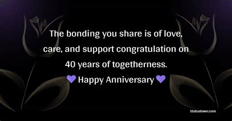 40th Anniversary Wishes And Messages