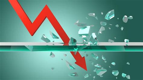 Premium Photo Business Graph Fall 3d Rendering