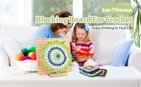 Les Theresa 79in Blocking Board For Crochet Knitting Blocking Mat