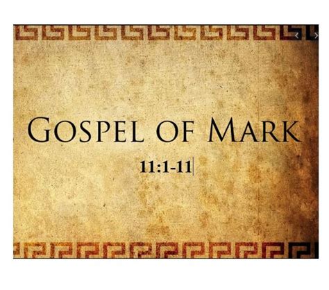 Bible Outlines Mark 111 11 The Reception That Wasnt