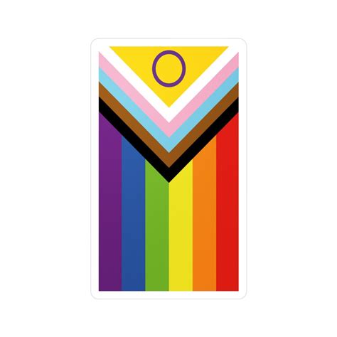 Intersex Progress Pride Flag Die Cut Stickers Etsy