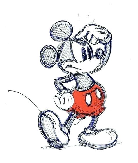 Drawing Cartoon Mickey Mouse At Michael Harbour Blog