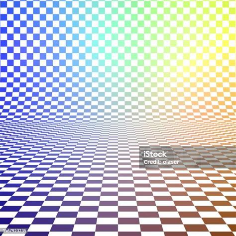 여러 가지 빛깔의 밝은 3d 룸 사각형 모양 그라데이션 패턴 확인 가정의 방에 대한 스톡 벡터 아트 및 기타 이미지 가정의 방 다중 색상 배경 3차원 형태 Istock