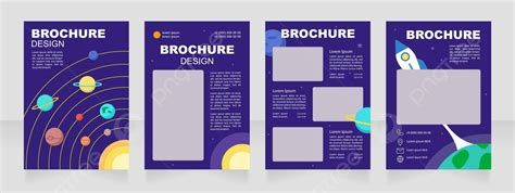 Astronomy Courses For Beginners Blank Brochure Design Catalog