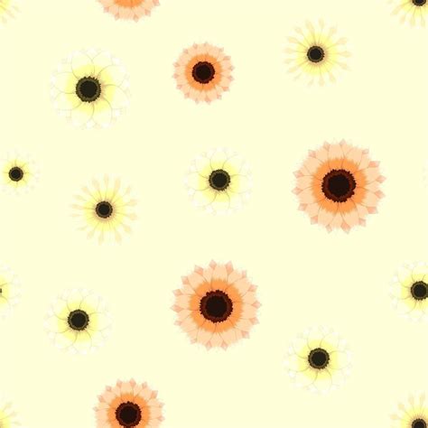 Seamless Vector Pattern Cute Flowers For Textile Fabric Fashion Print