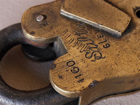 Extra Large Old Brass Padlock With Key Scaramanga