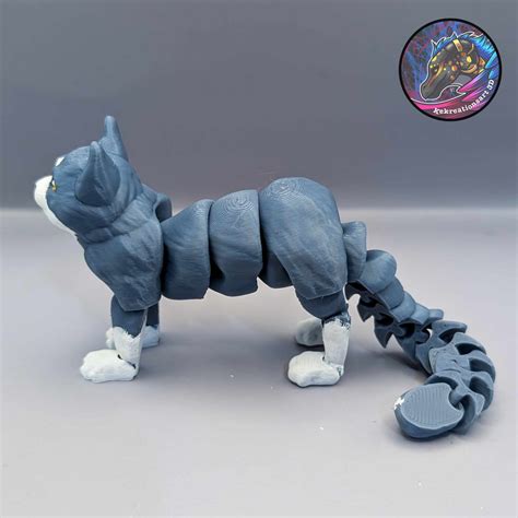 🐱 Flexi Cat Print In Place Articulated Kitty・ 3d File For 3d Printing