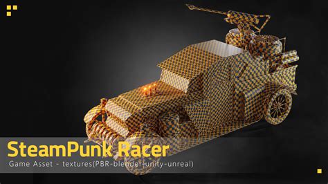 Steampunk Racer Game Asset Superhive Formerly Blender Market