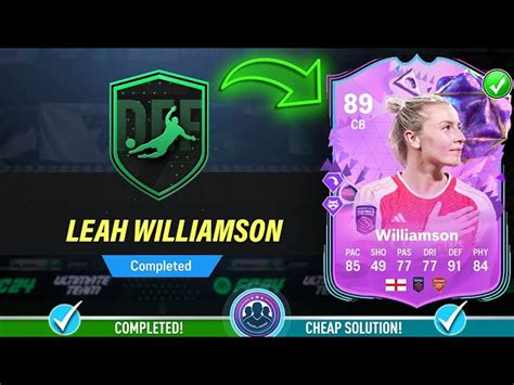 Ea Fc 24 Leah Williamson Ultimate Birthday Sbc All Tasks Cheapest