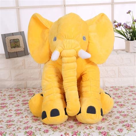 Stuffed Elephant Plush Soft Pillow Alwaysplushie Bed Decoration