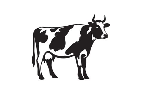 Cow Silhouette Art Illustration 46905779 Vector Art At Vecteezy