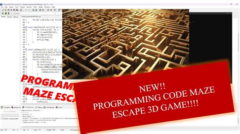 programming coding a maze escape 3d game twk youtube