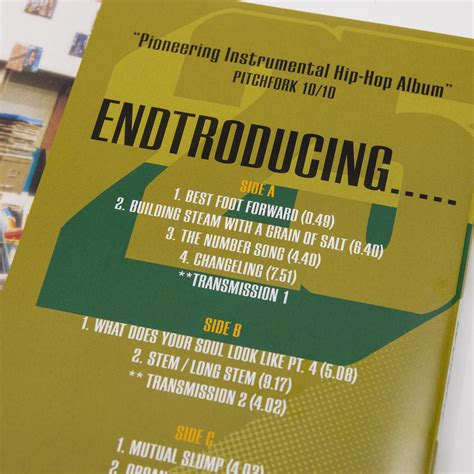 Dj Shadow Endtroducing 25th Anniversary 2lp Vinyl