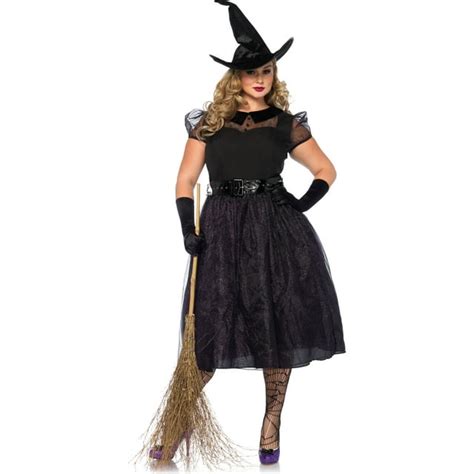 Leg Avenue Womens Plus Size Classic Darling Spellcaster Witch Costume