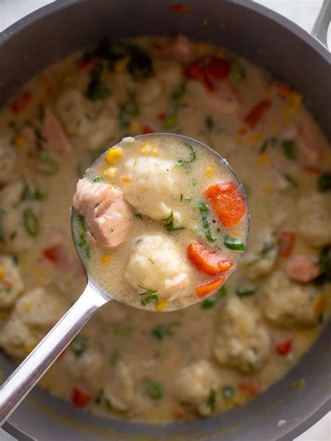 Salmon Chowder With Dill Dumplings Artofit