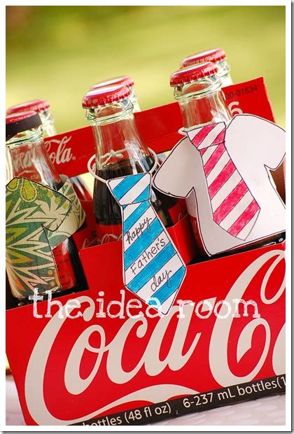 Fathers Day T Soda Bottle Covers