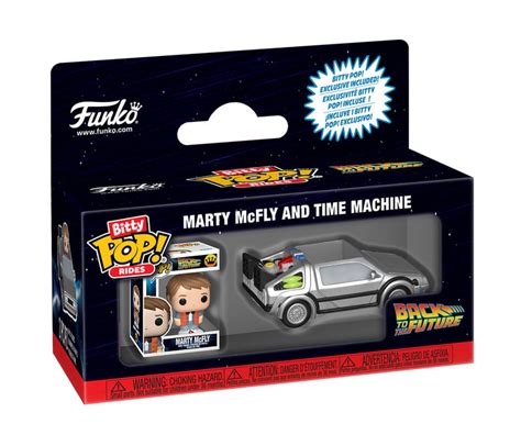 Back To The Future Bitty Pop Rides Marty Mcfly And Time Machine