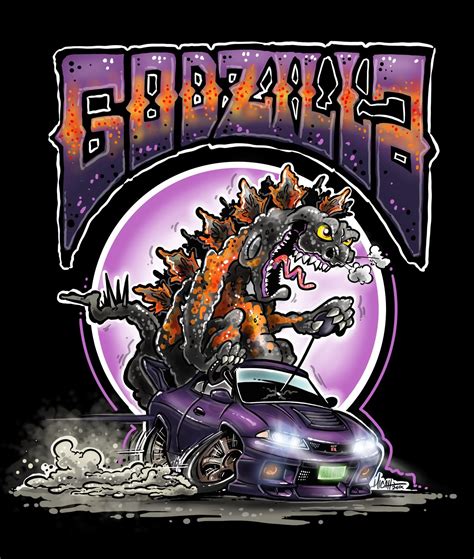 Micahdoodles R33 Godzilla Unleashed Digital Jdm Legend Edition ⛽️🔥