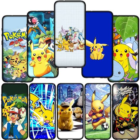 Pokemon Pikachu Cover Phone Casing For Realme C2 C3 C12 C25 C15 C21y