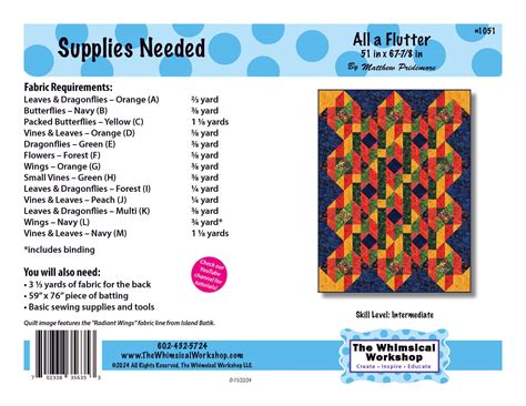 All A Flutter Quilt Pattern By Matthew Pridemore Radiant Wings Batik Quilt The Whimsical