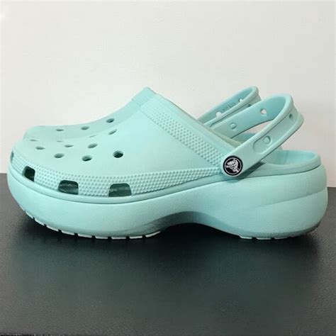 Crocs Shoes Crocs Classic Platform Clog Pastel Teal Aqua Tiffany