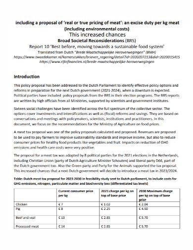 Free 4 Price Increase Proposal Samples In Pdf