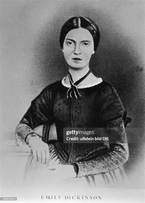 A Portrait Of American Poet Emily Dickinson From A Daguerreotype