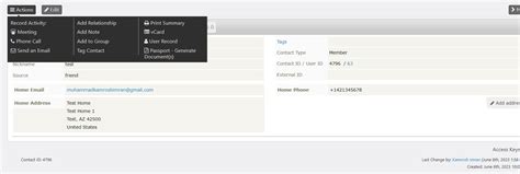 How To Disable Passport Generate Document Option In Civicrm In Users Profile Civicrm Stack
