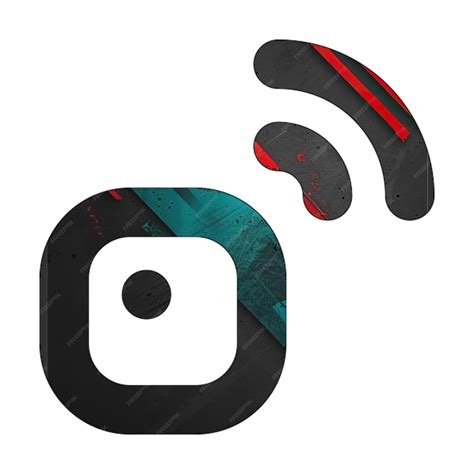 Premium Photo Sensor On Icon Diagonal Black Green Red