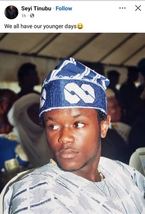 Seyi Tinubu Shares Throwback Picture Rocking Tinubus Signature Cap Politics Nigeria
